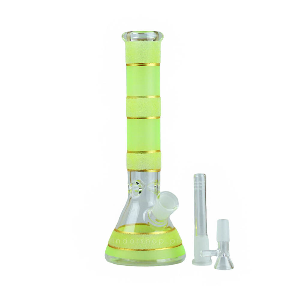 Bongo szklane True Bud Ice Catcher zielone H:25 cm - IndorShop